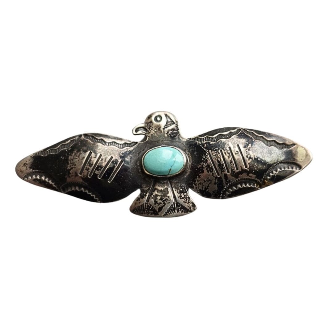 Fred Harvey Thunderbird Pin – Black Diamond Curio