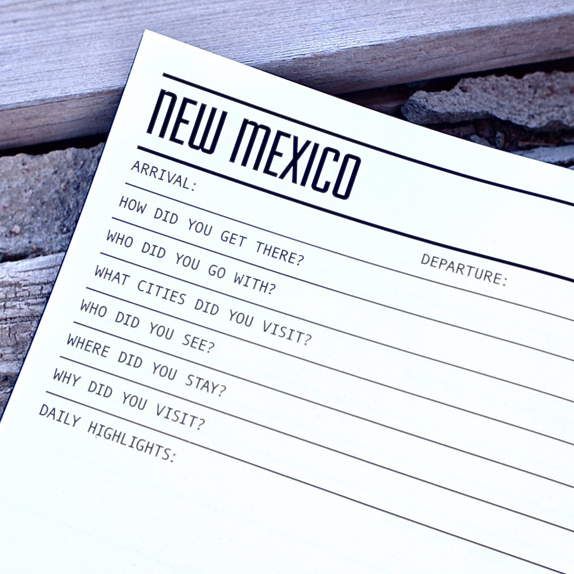 50 States Travel Journal Notebook. Made in USA – Black Diamond Curio
